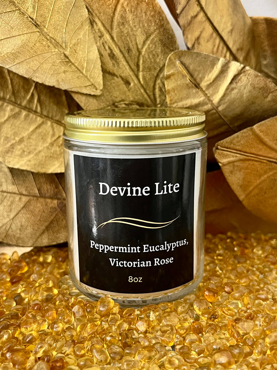Robert-Peppermint Eucalyptus Victorian Rose – devine lite candles