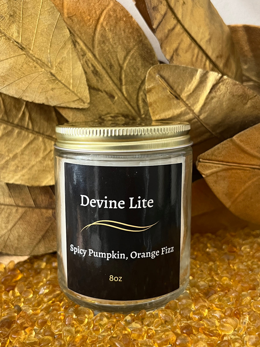 Autumn-Spicy Pumpkin Orange Fizz – devine lite candles